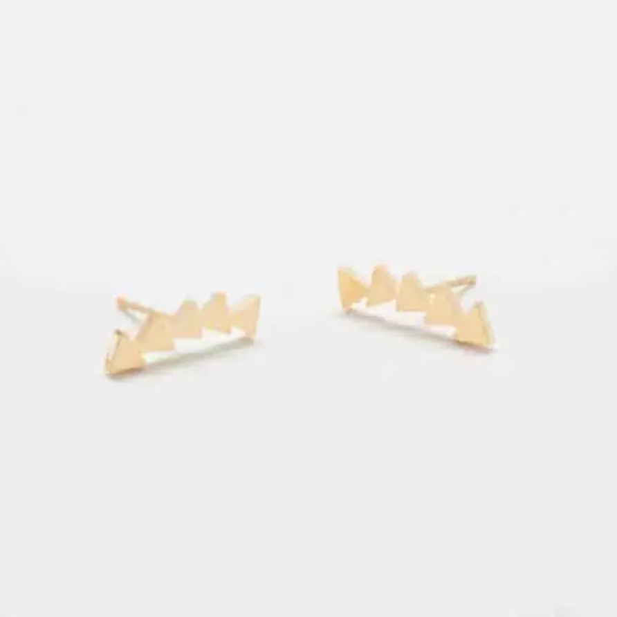 Gold Triangle Stud Ear Crawlers (Copy) – The Flourish Market