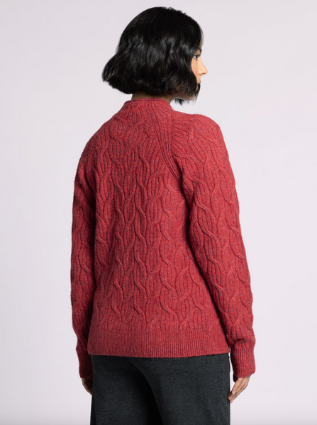 Amal Sweater -- Heather Raspberry – The Flourish Market